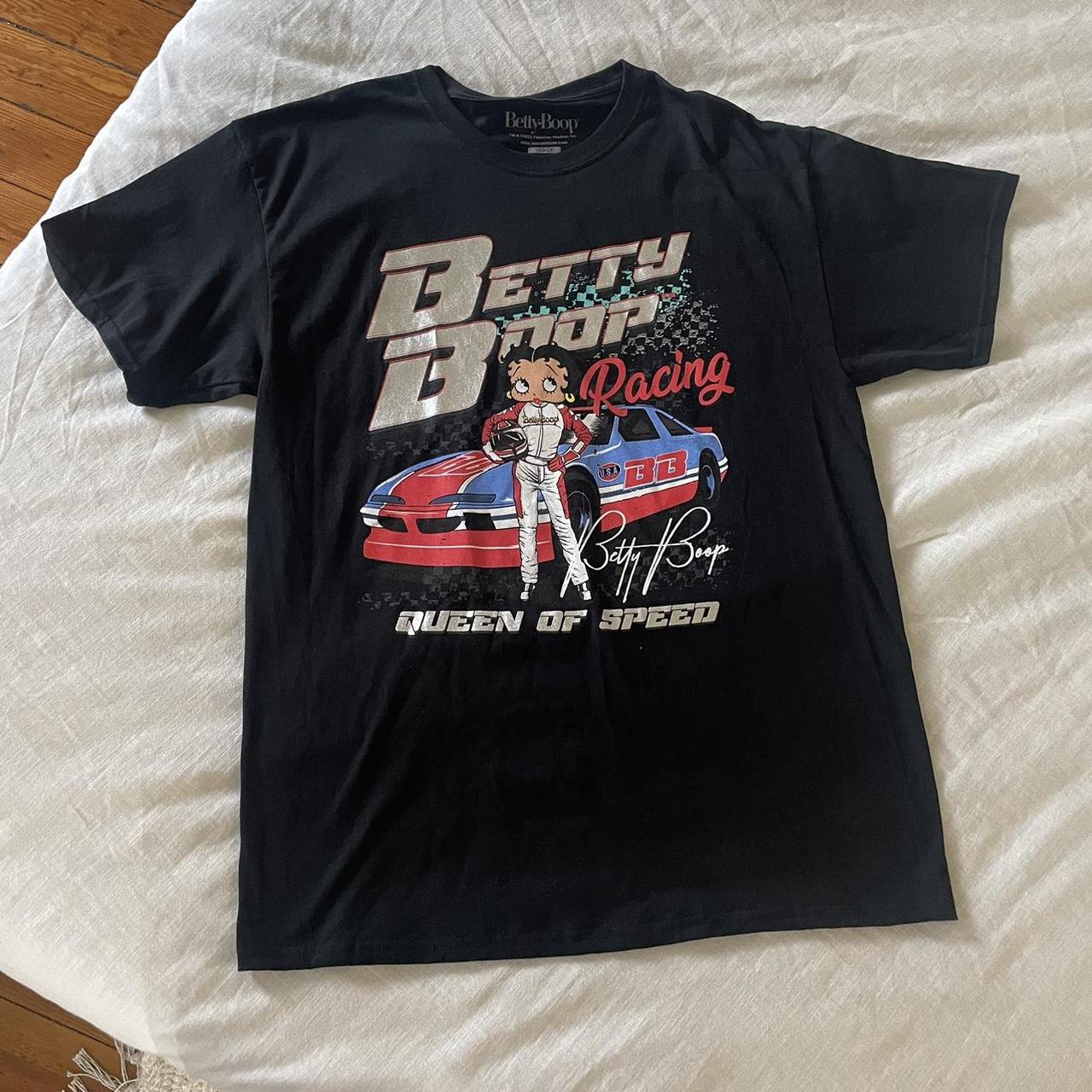 BETTY BOOP RACING TEE SIZE : large #bettyboop... - Depop