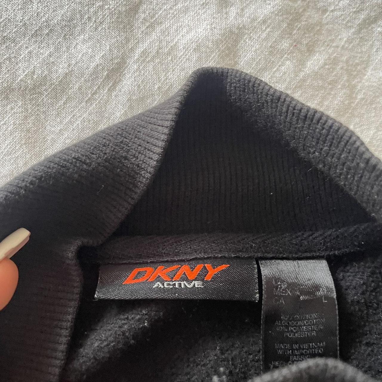 Dkny active ZIPUP black jacket Size: large (but I... - Depop