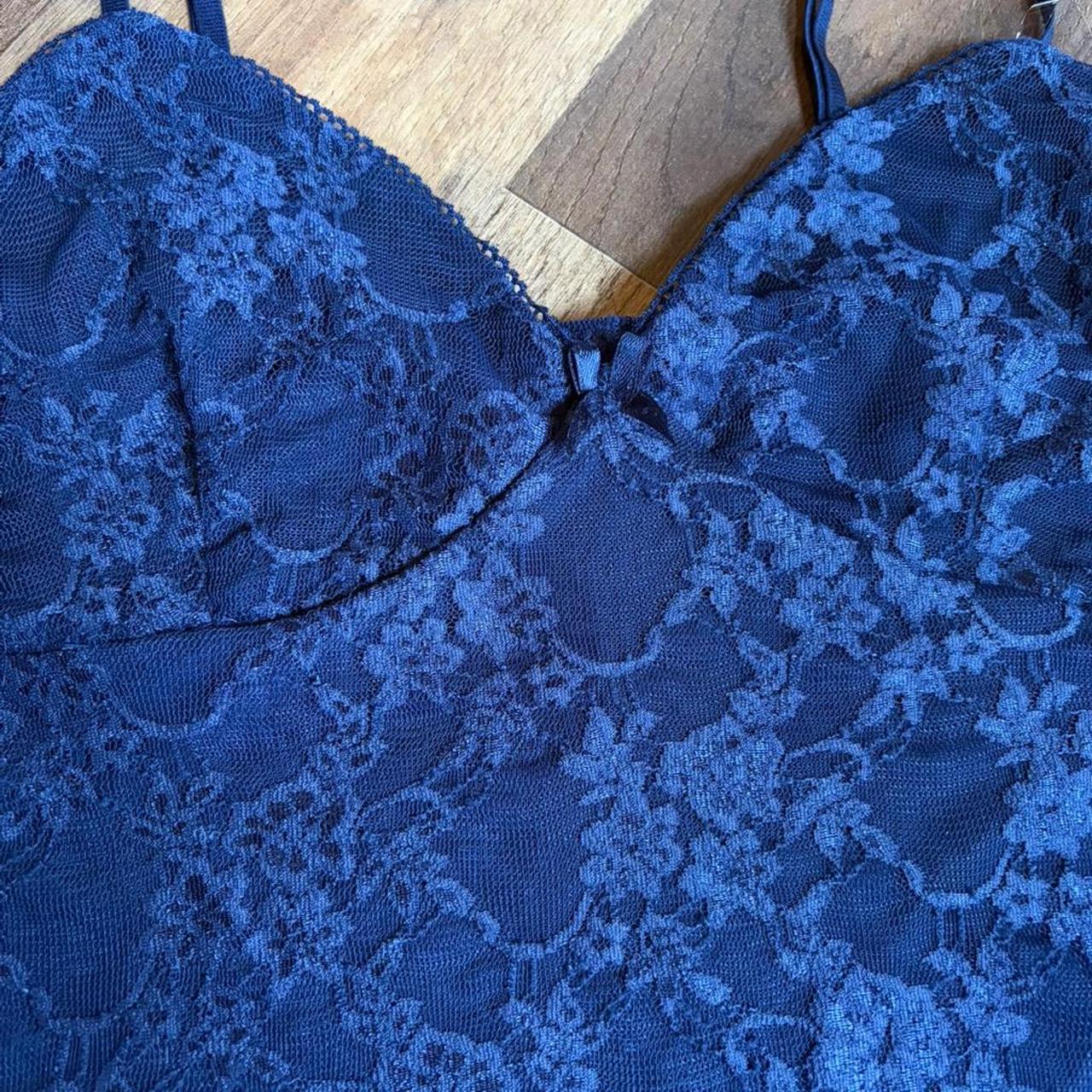 Blue lace cami top #y2kfashion #lacetop Best fits... | Depop