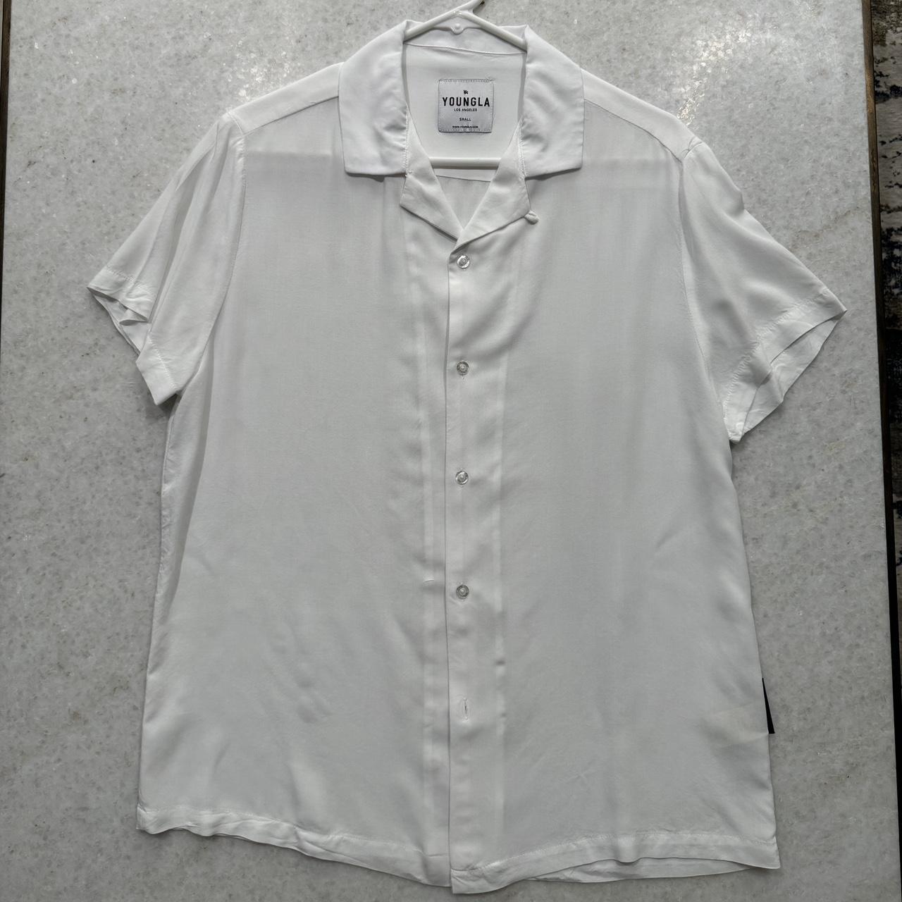 YoungLa Camp Collar Shirt -size Small -no stains,... - Depop
