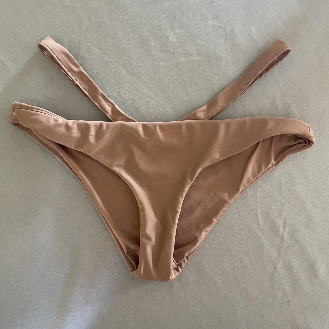 Women's Tan Bikini-and-tankini-bottoms | Depop