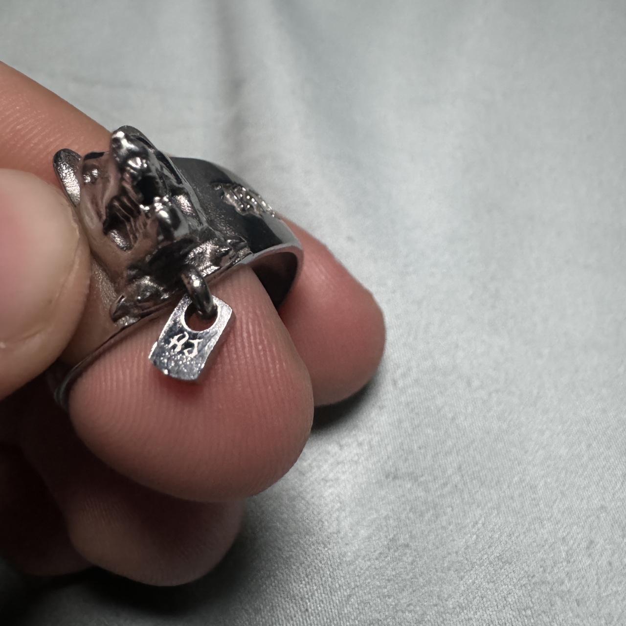 hard jewelry hellhound ring size 12 will... - Depop