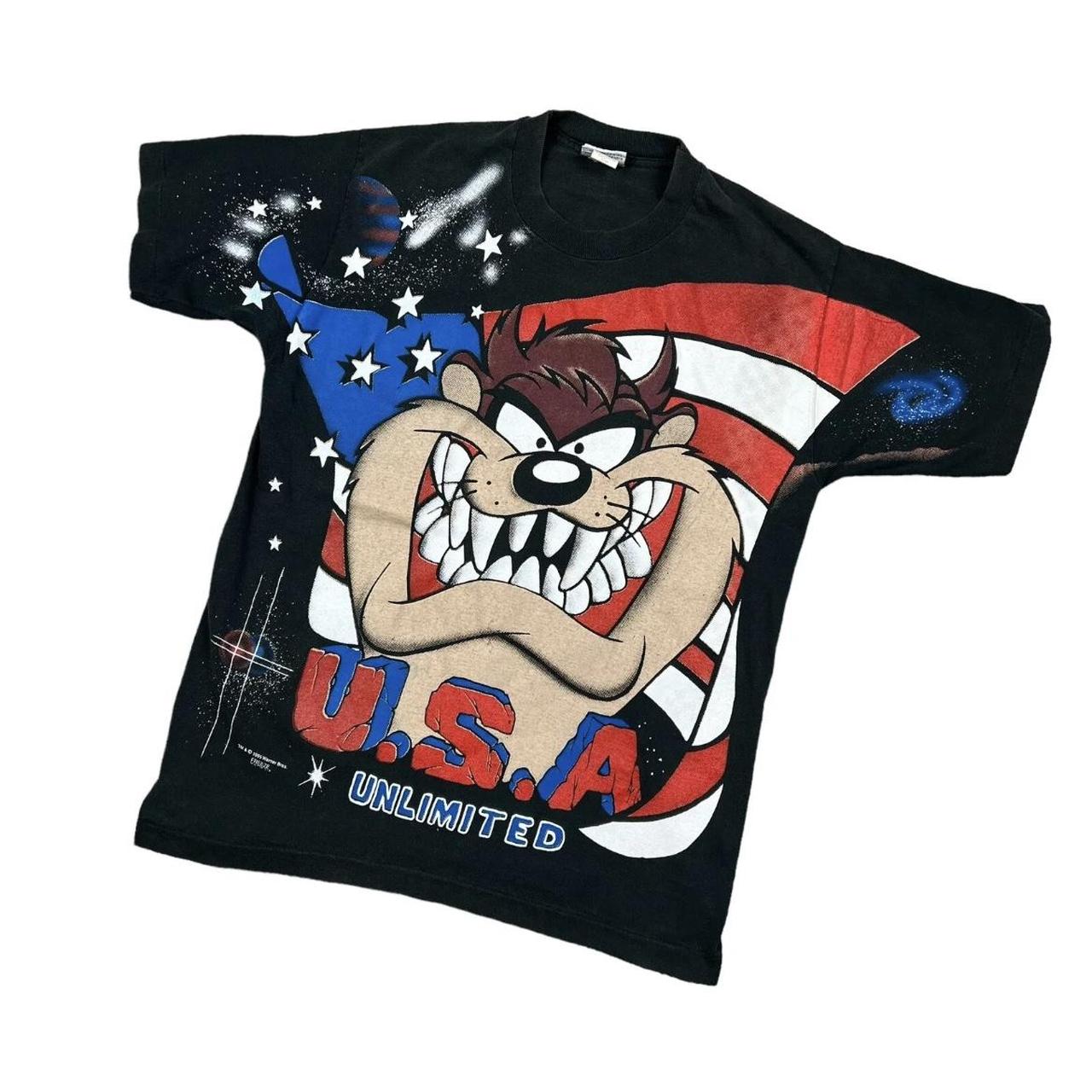 Vintage Taz 1995 Single Stitch T Shirt USA Unlimited... - Depop