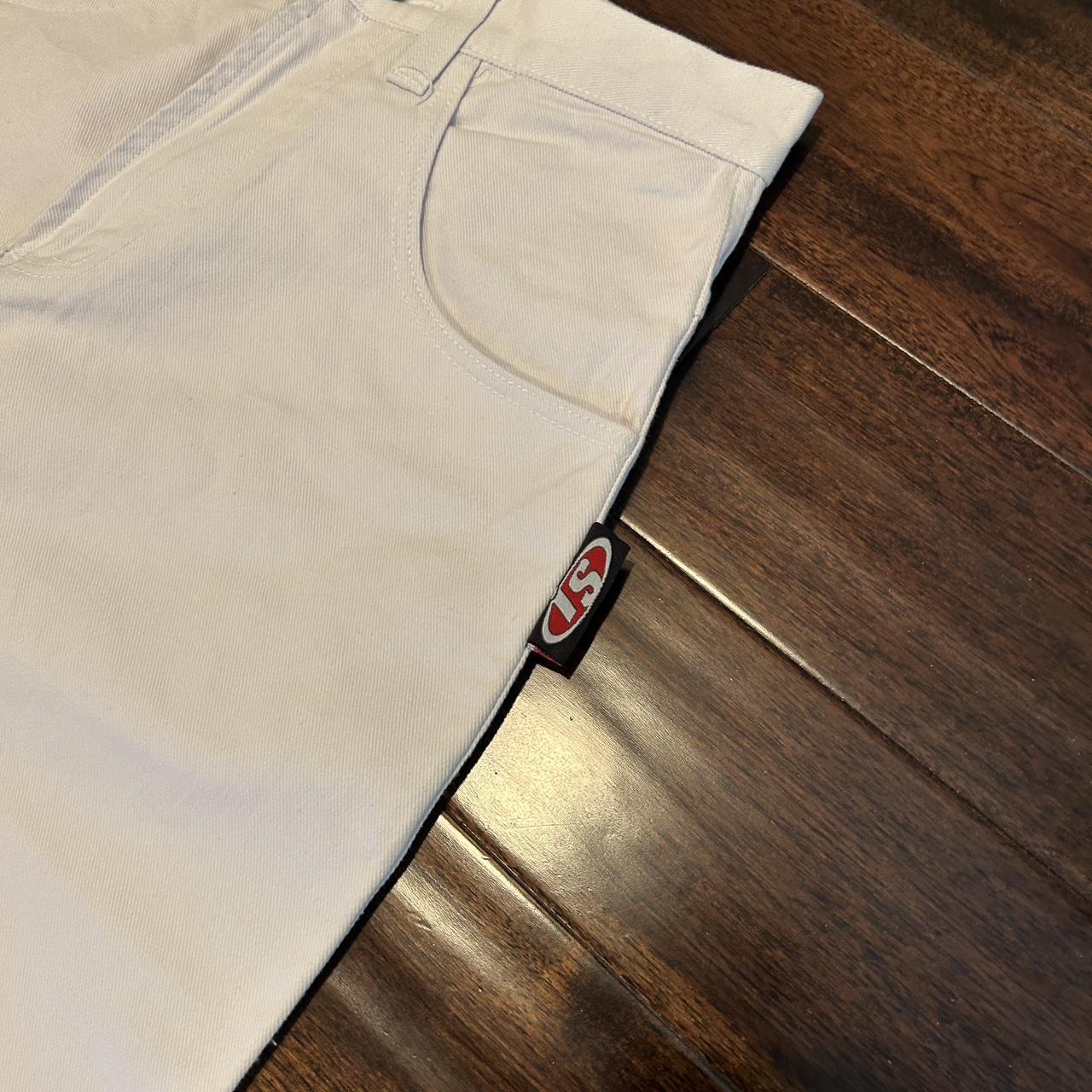 Deadstock 90’s Baggy Interstate White Pants... - Depop