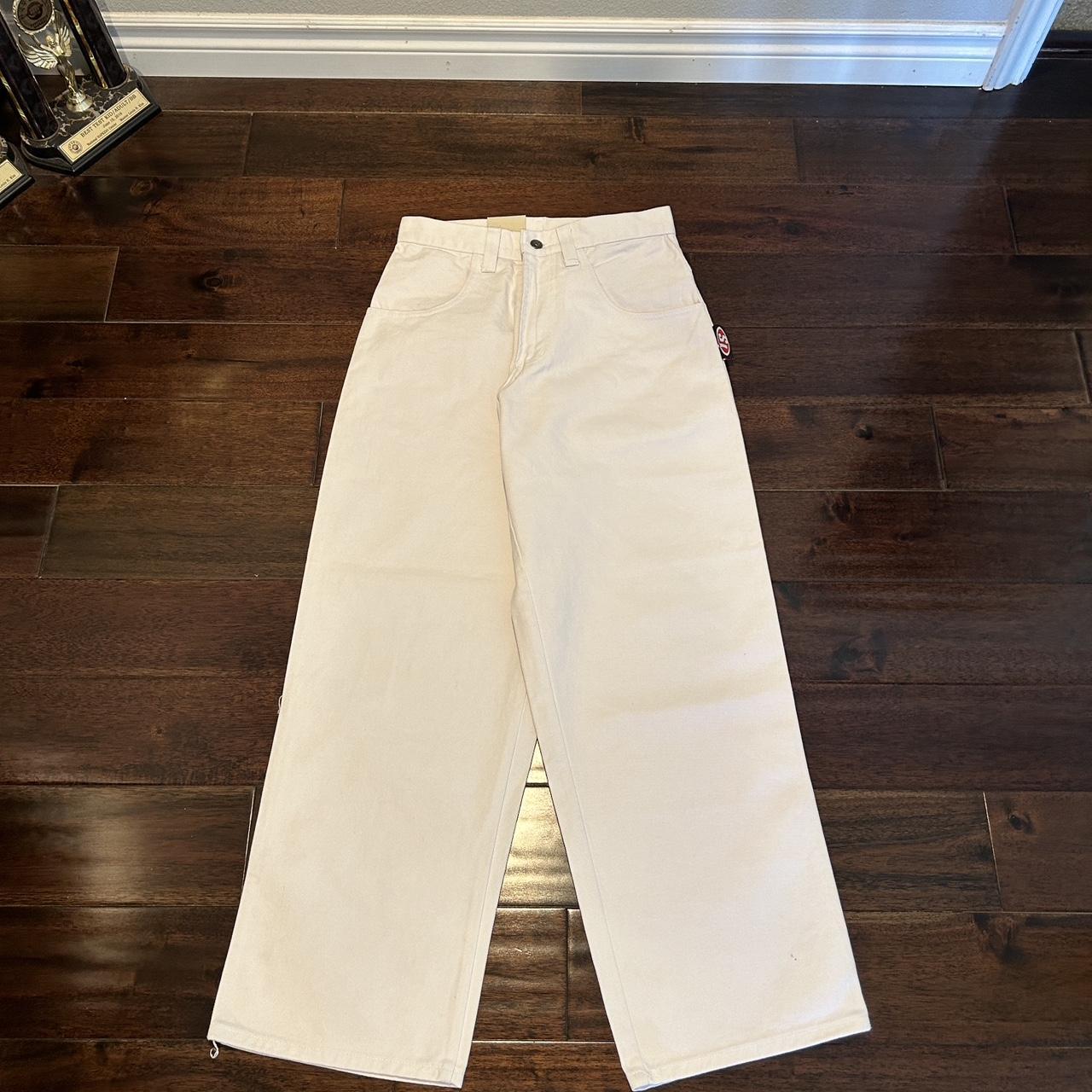 Deadstock 90’s Baggy Interstate White Pants... - Depop