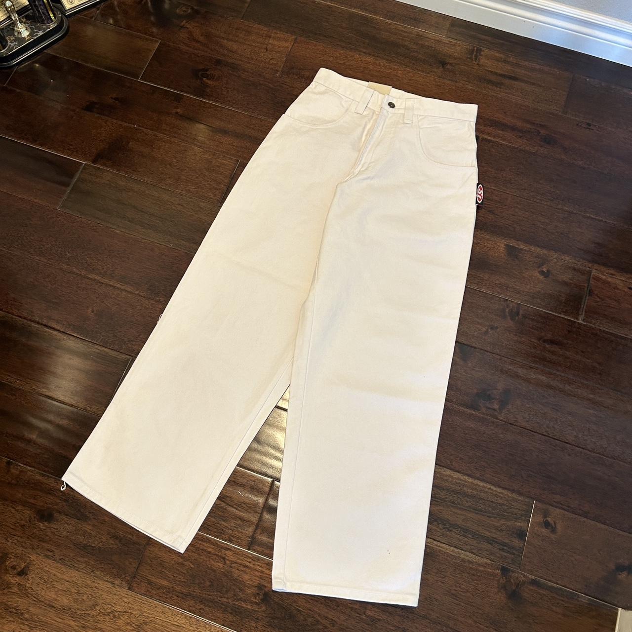 Deadstock 90’s Baggy Interstate White Pants... - Depop