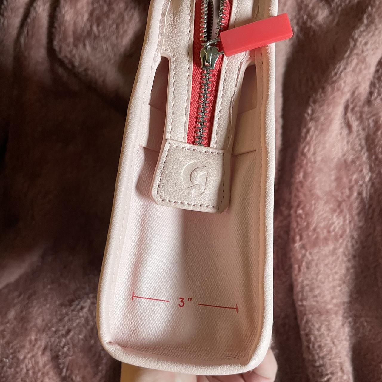 glossier full size beauty bag, has some wrinkles as... - Depop