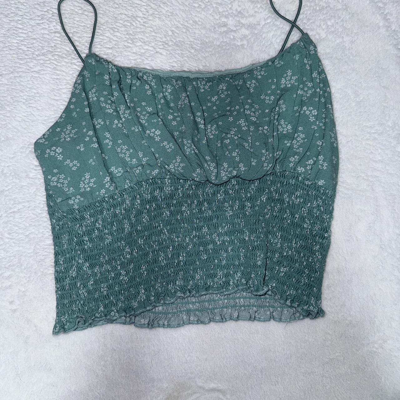Pacsun green tank top for summer. Size xs super cute - Depop
