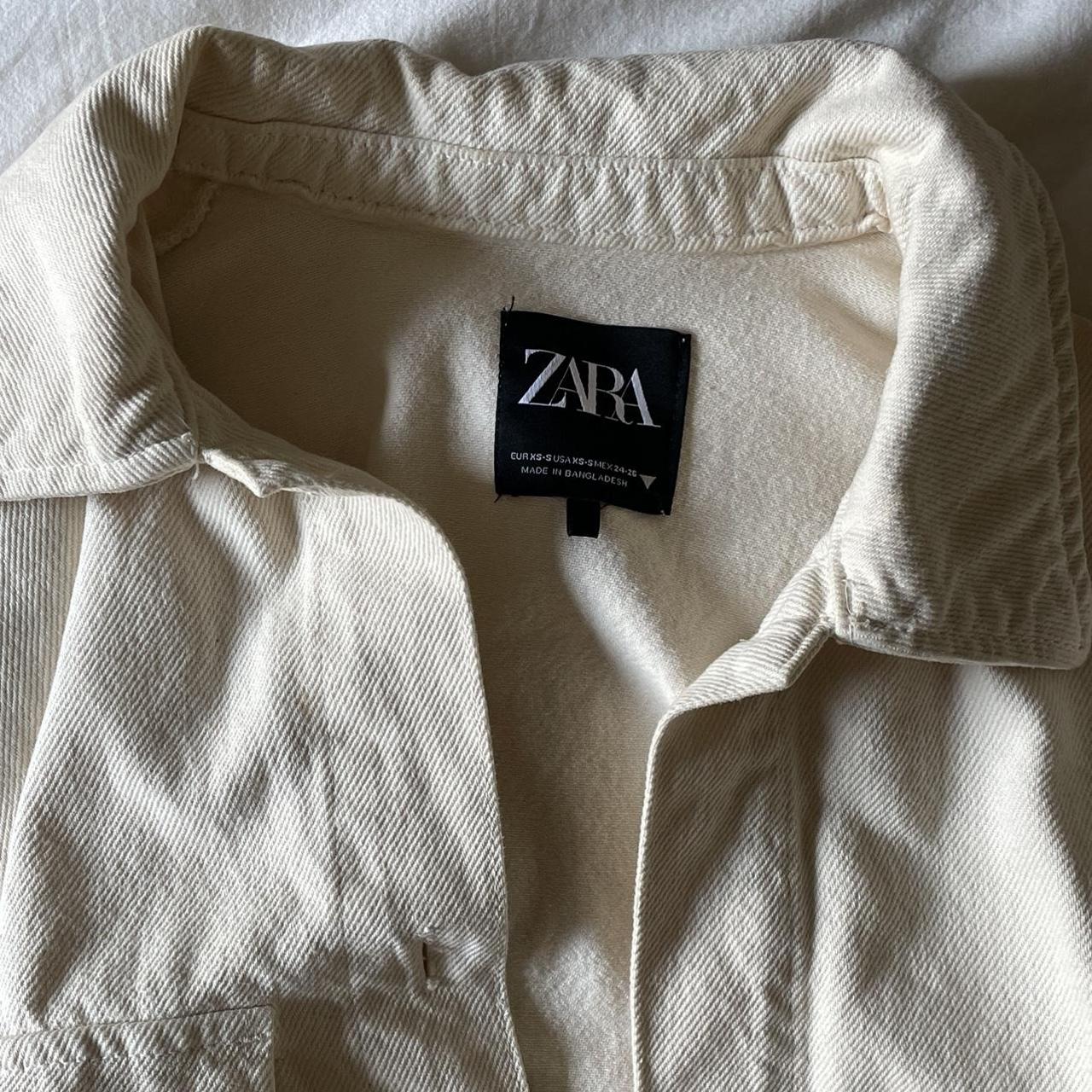 Zara Women's Cream Jacket | Depop