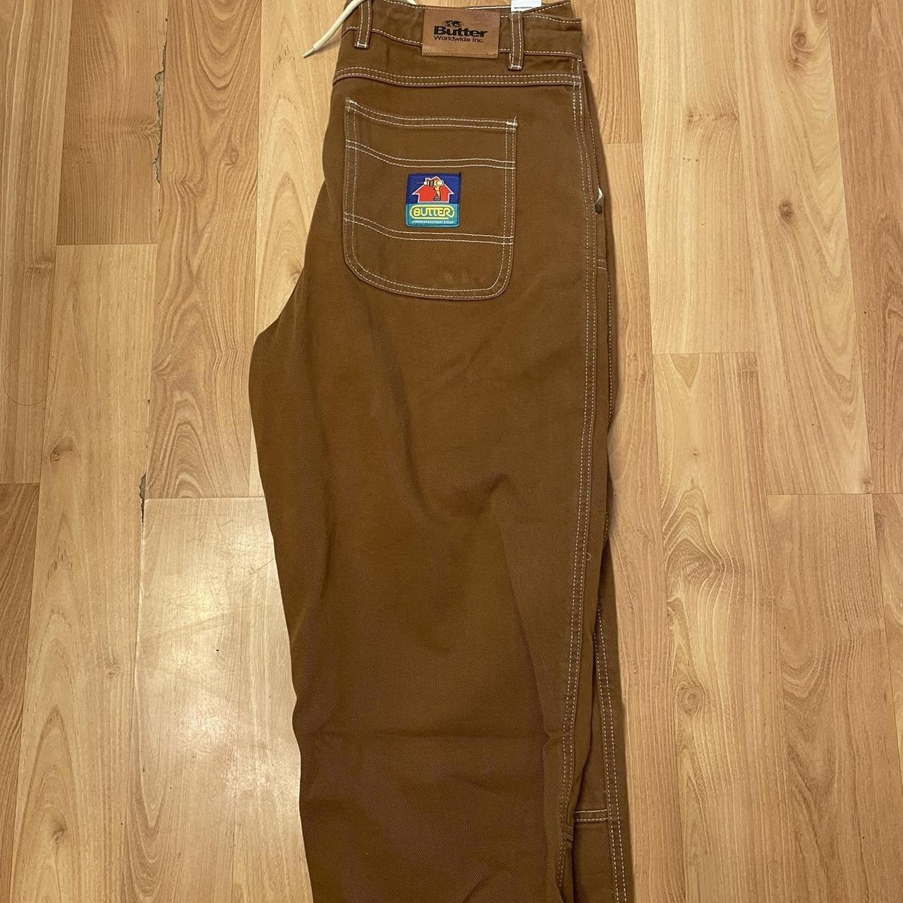 Baggy Double Knee Butter Jeans! Cut the hems on the... - Depop