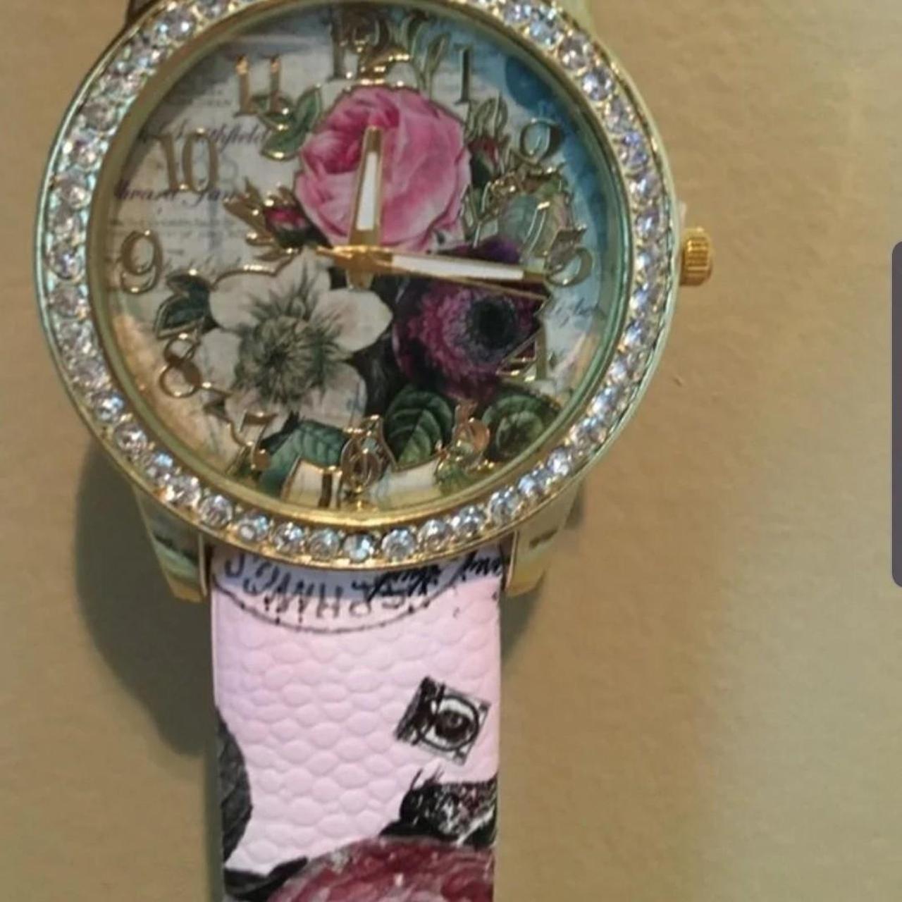 Lady's Watch Pink Quartz Bracelet Watch/Chinese... - Depop