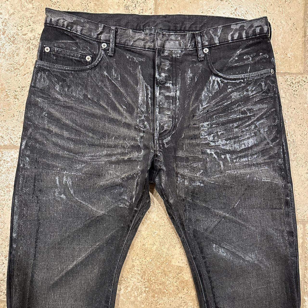 Dior x Hedi Slimane AW05 Black Grey Waxed Luster | Depop Dior x Hedi Slimane AW05 Black Grey Waxed Luster | Depop