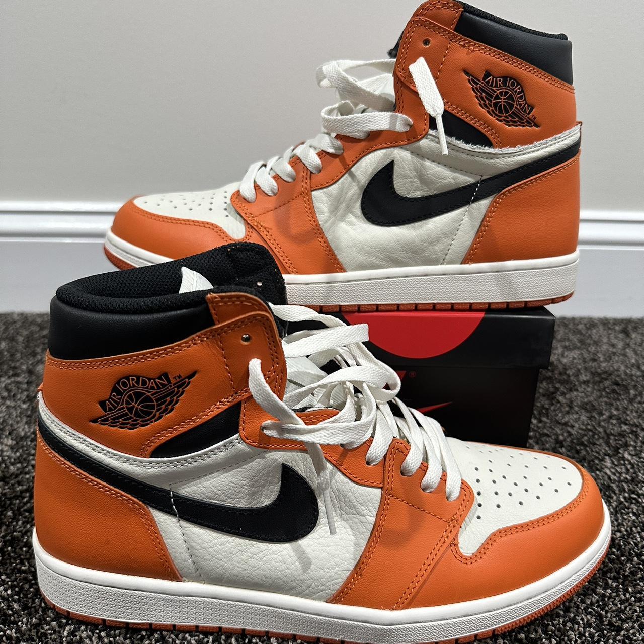 Jordan 1 Retro OG Orange Reverse Shattered... - Depop