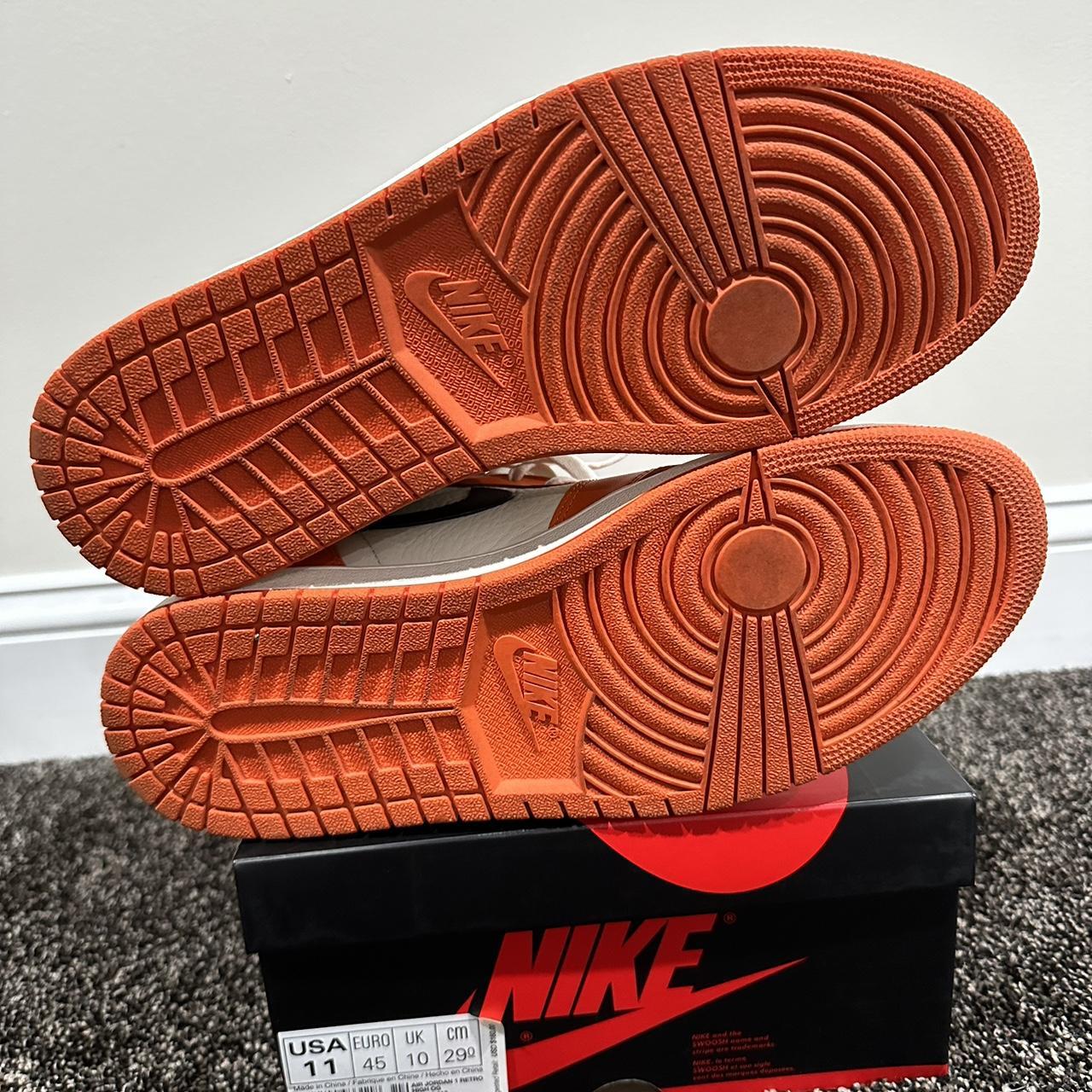 Jordan 1 Retro OG Orange Reverse Shattered... - Depop