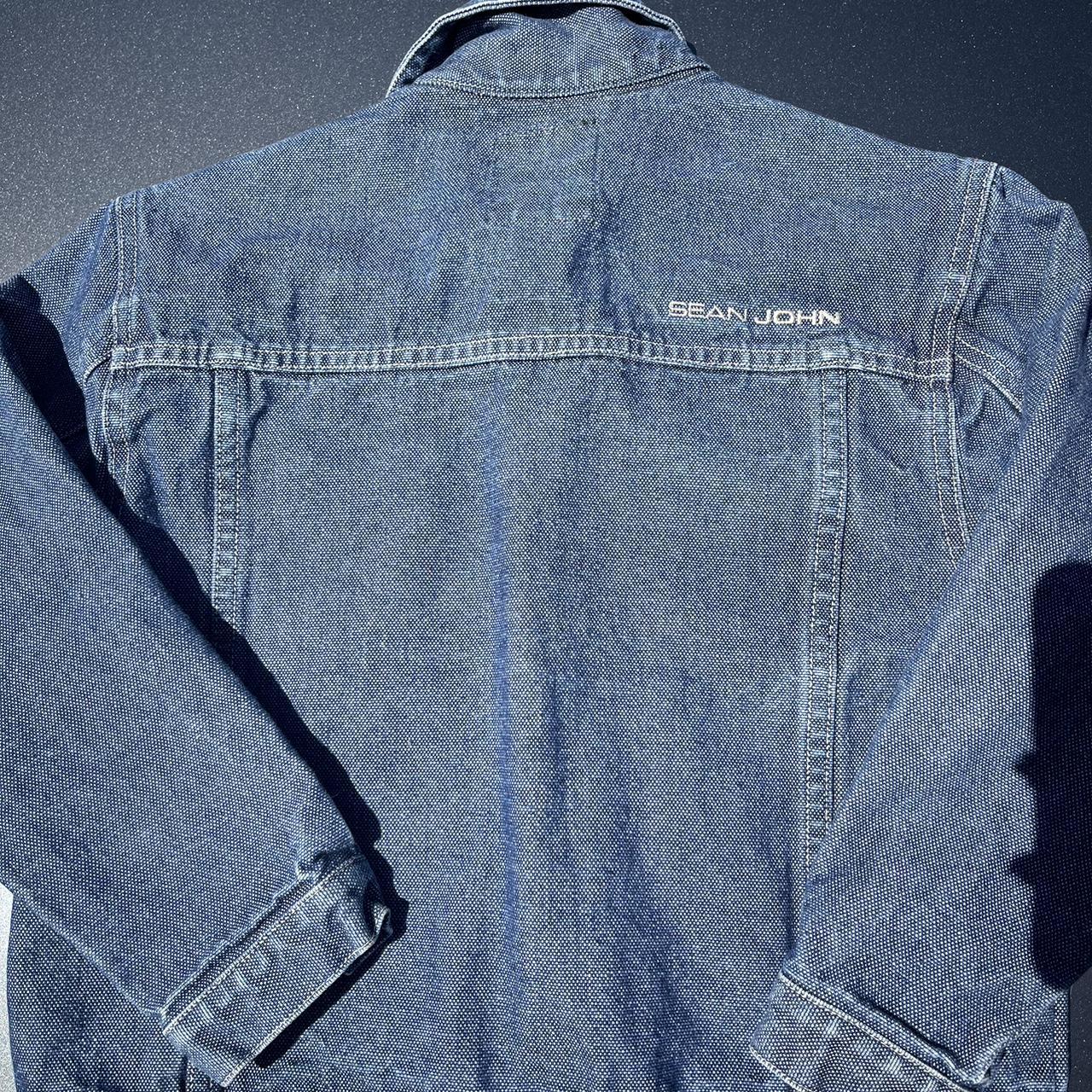 Vintage Sean John jean jacket size xl size 7 - Depop
