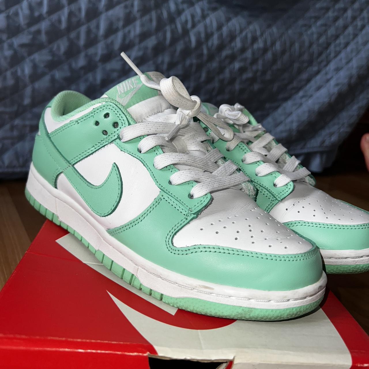 Green glow dunks Great condition | Depop