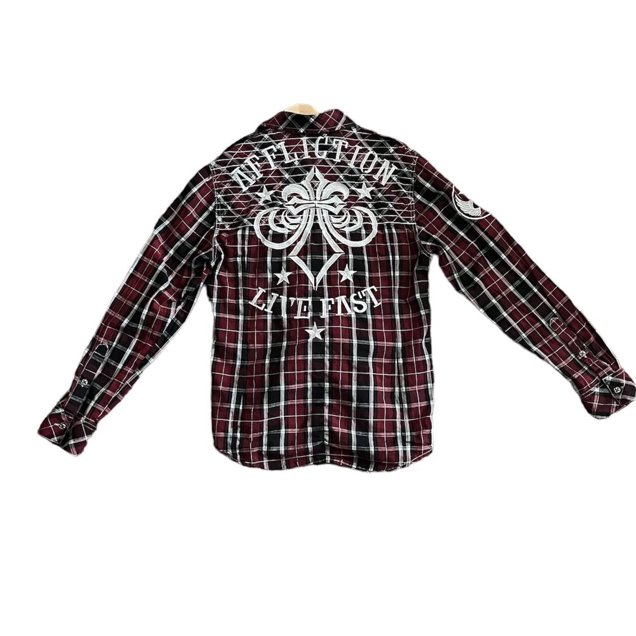 Affliction “Live Fast” flannel size medium seen on... - Depop