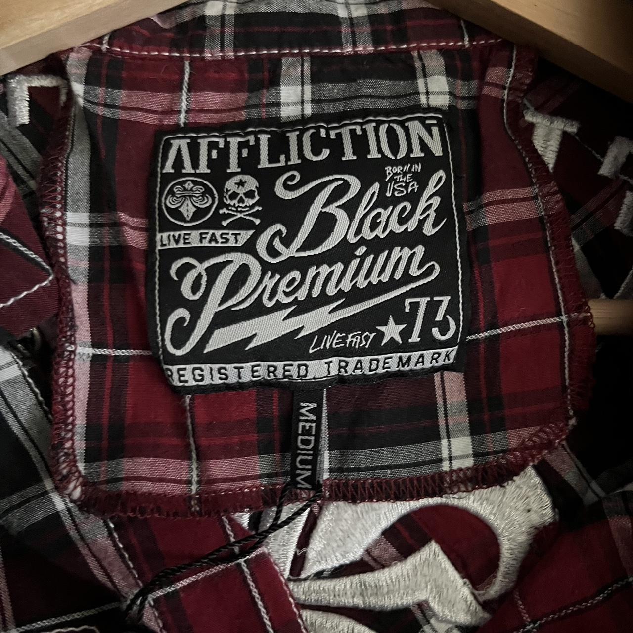 Affliction “Live Fast” flannel size medium seen on... - Depop
