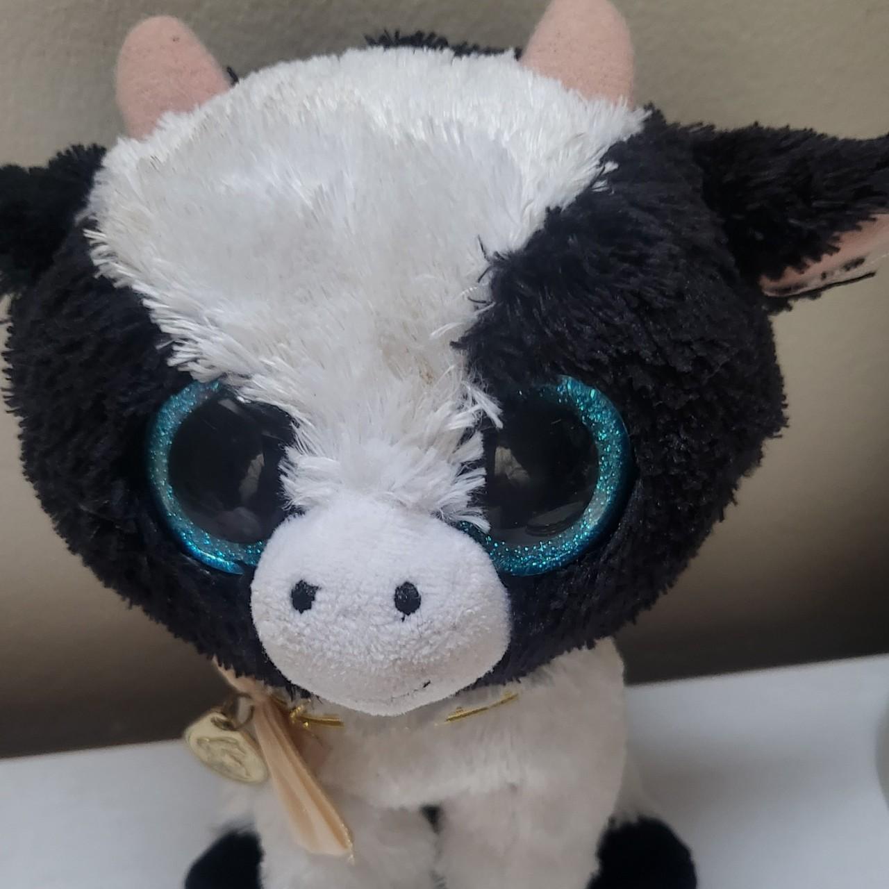 Vintage TY Cute Baby Cow Soft Plush Toy 7" Tall... - Depop