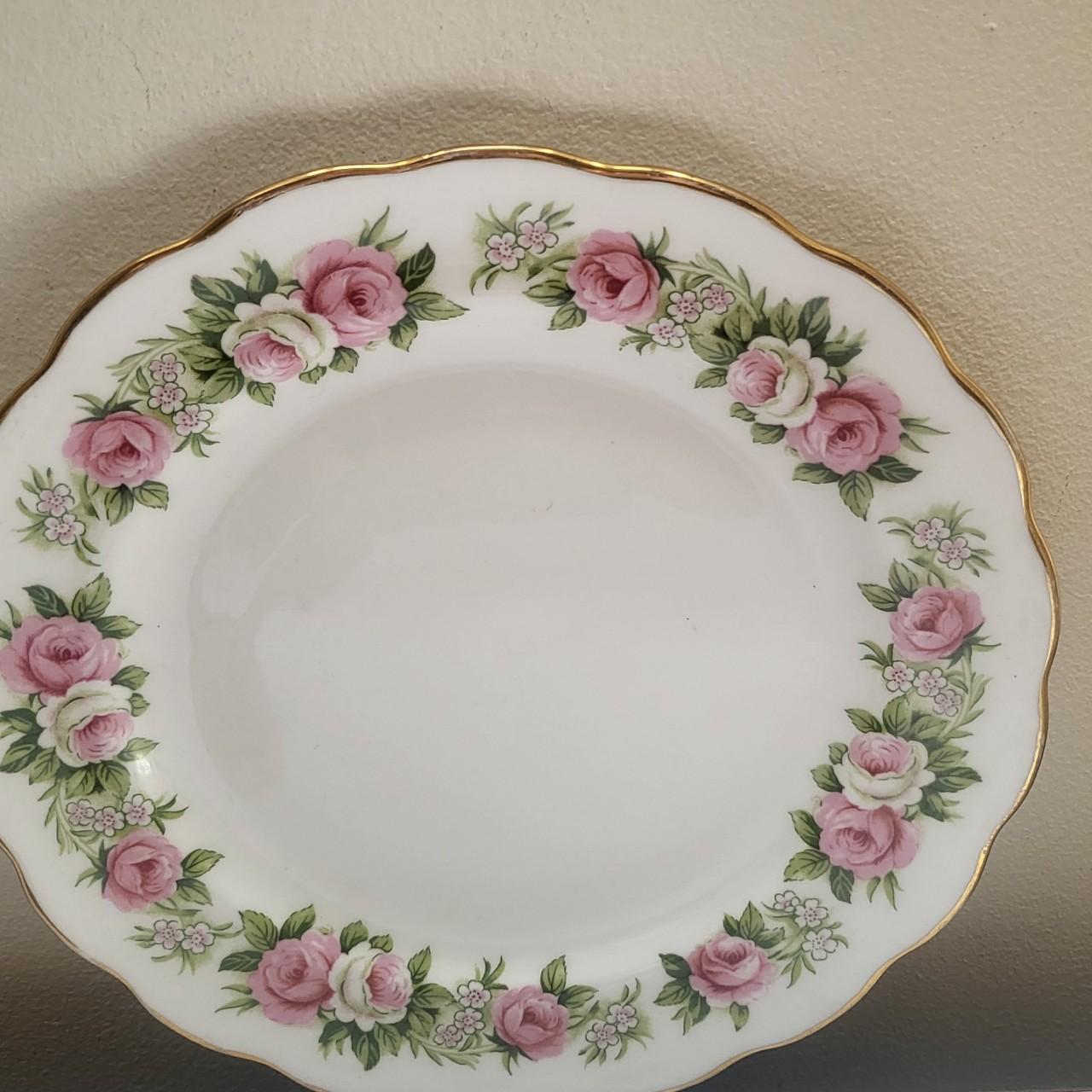 Vintage COLCLOUGH Porcelain Plate Fine Bone China... - Depop