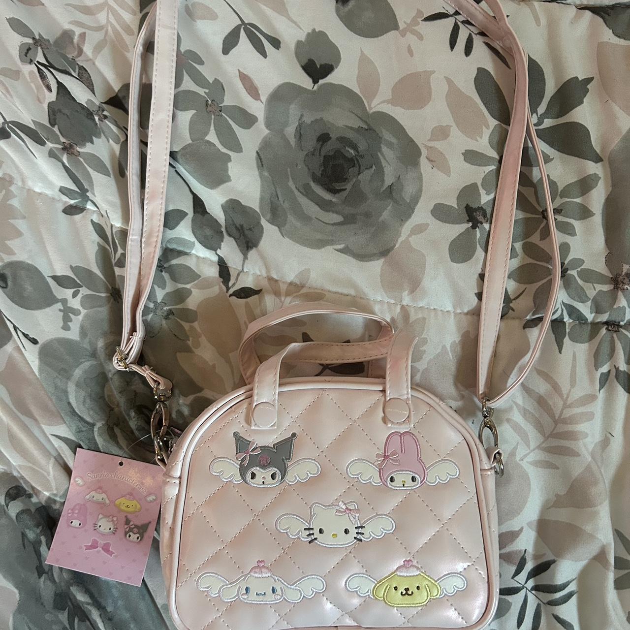 Pink crossbody sanrio angel purse so cute but just... - Depop