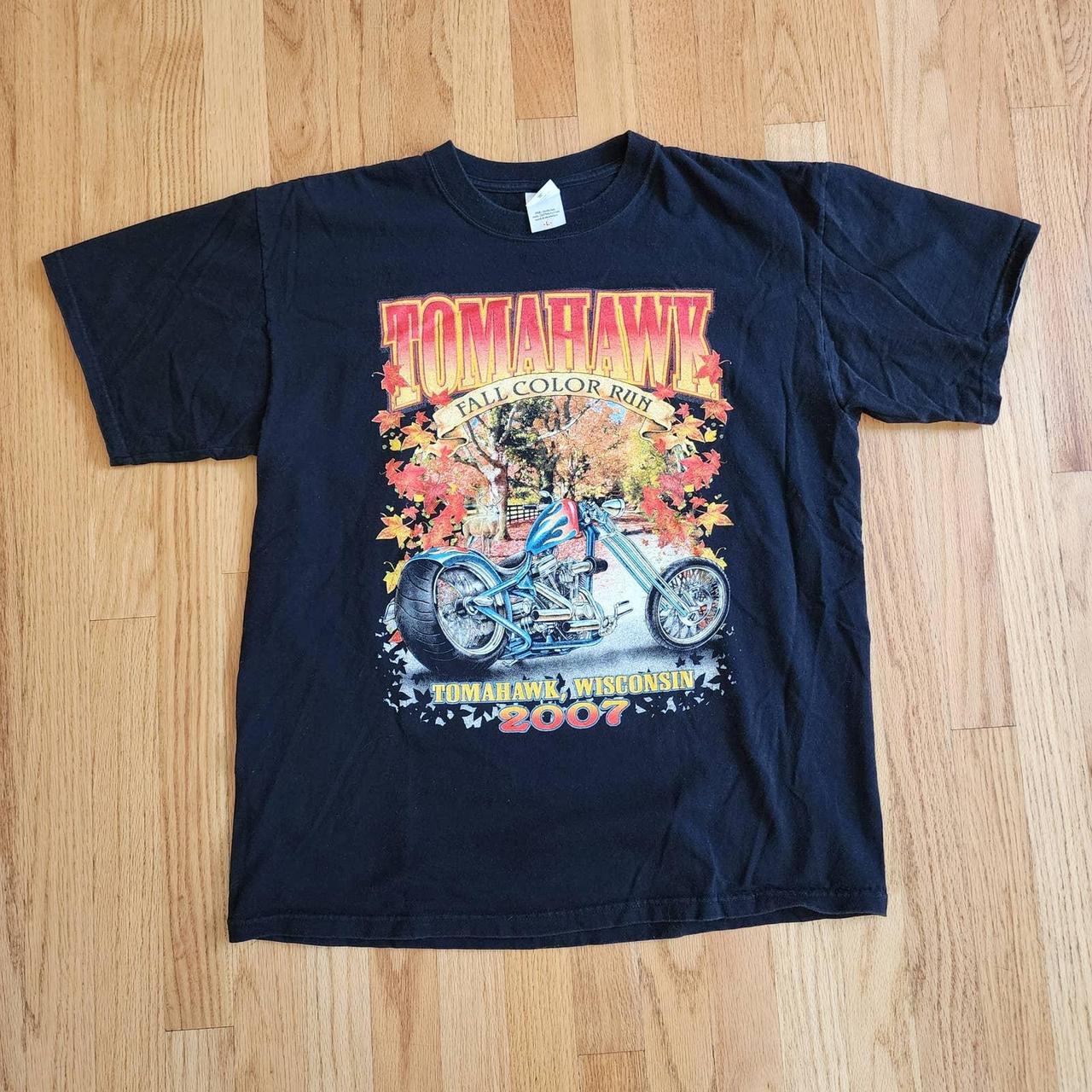 Y2K 2007 Tomahawk Fall Color Run Shirt Large Great... - Depop