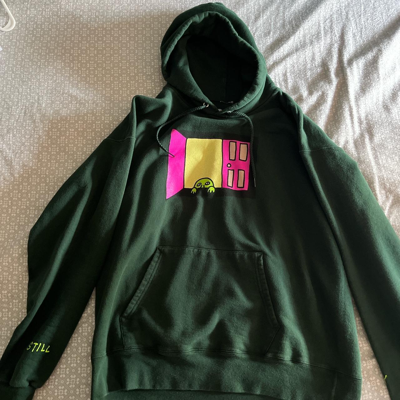 Still Woozy Merch Door Peak Green Medium Hoodie... - Depop