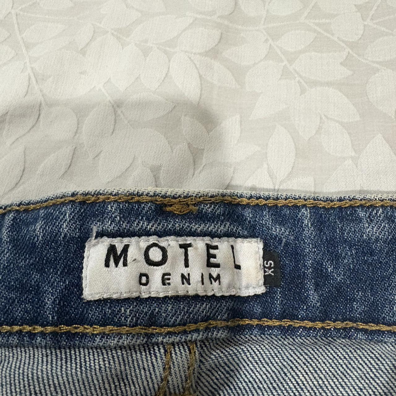 motel rocks jeans wide leg mid rise size xs, bought... | Depop