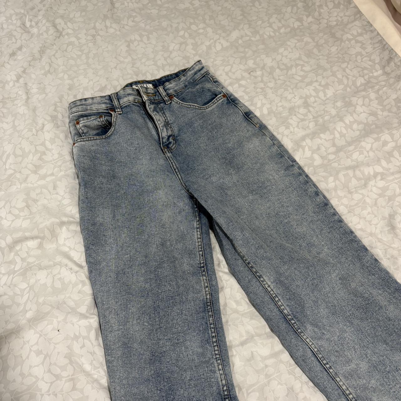 motel rocks jeans wide leg mid rise size xs, bought... | Depop