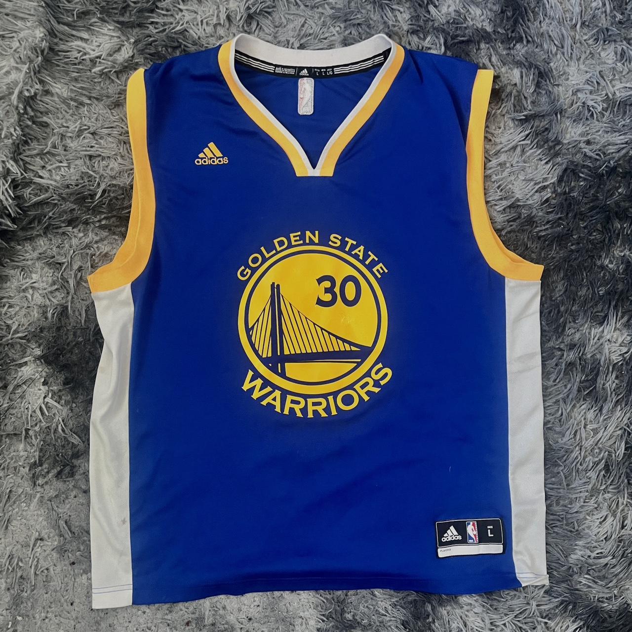 Blue NBA Official Golden State Warriors Steph Curry... - Depop