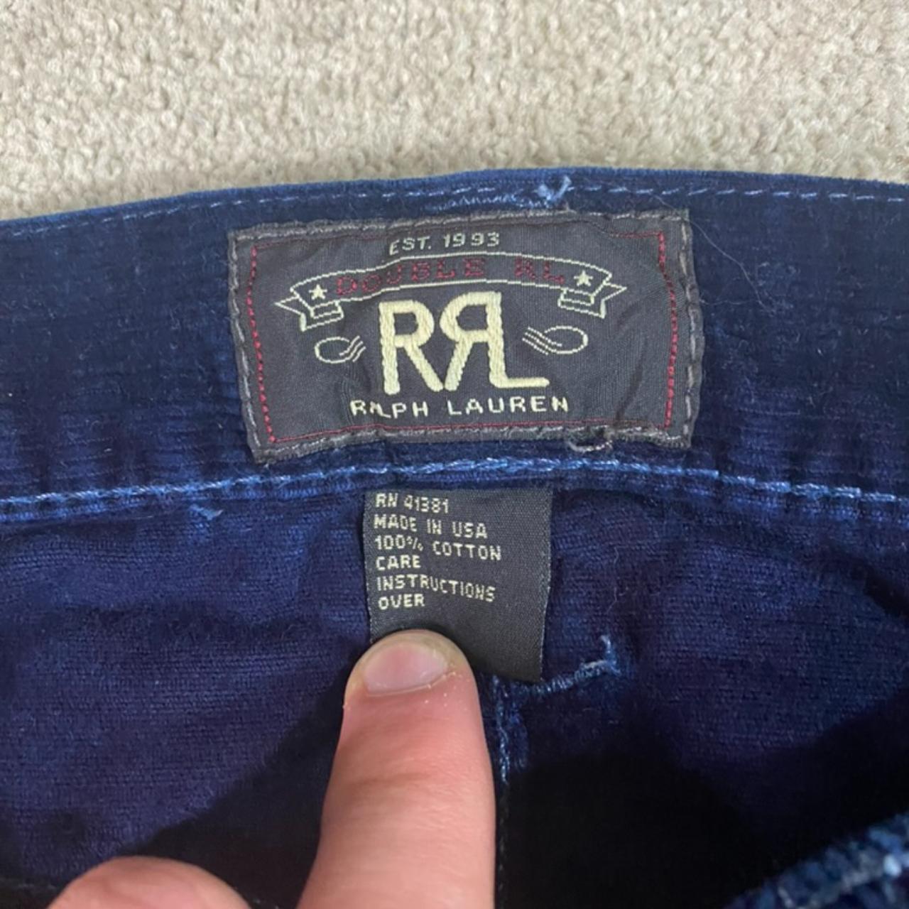 Vintage Ralph Lauren RRL Pants Womens 30/27 Blue... - Depop