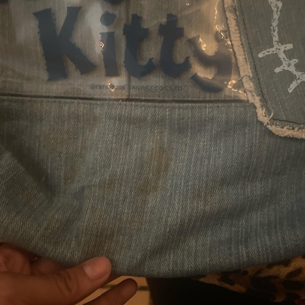 Denim clear hello kitty tote💙 2006 Hello kitty... - Depop