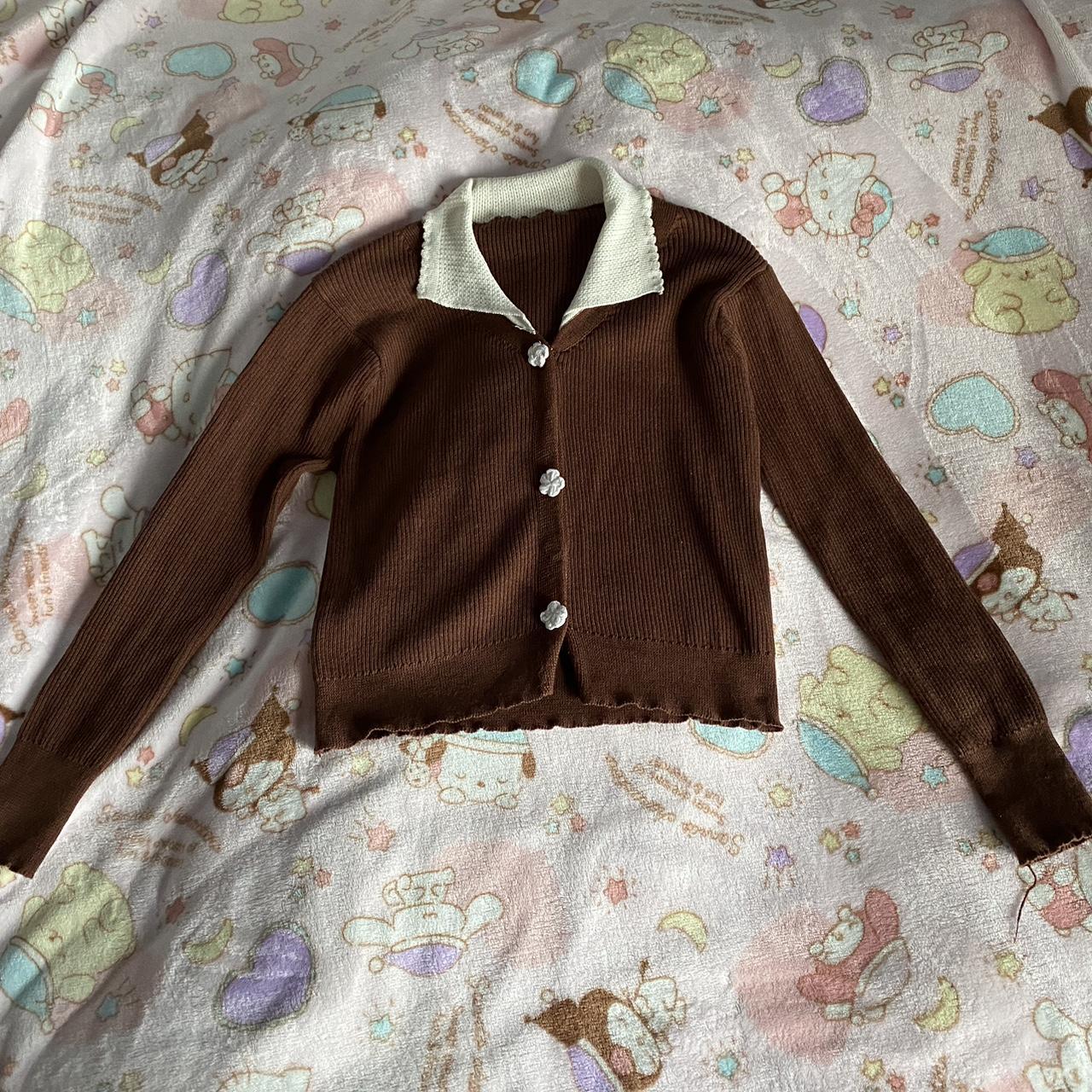 The ultimate brown cottage core meets preppy two... - Depop