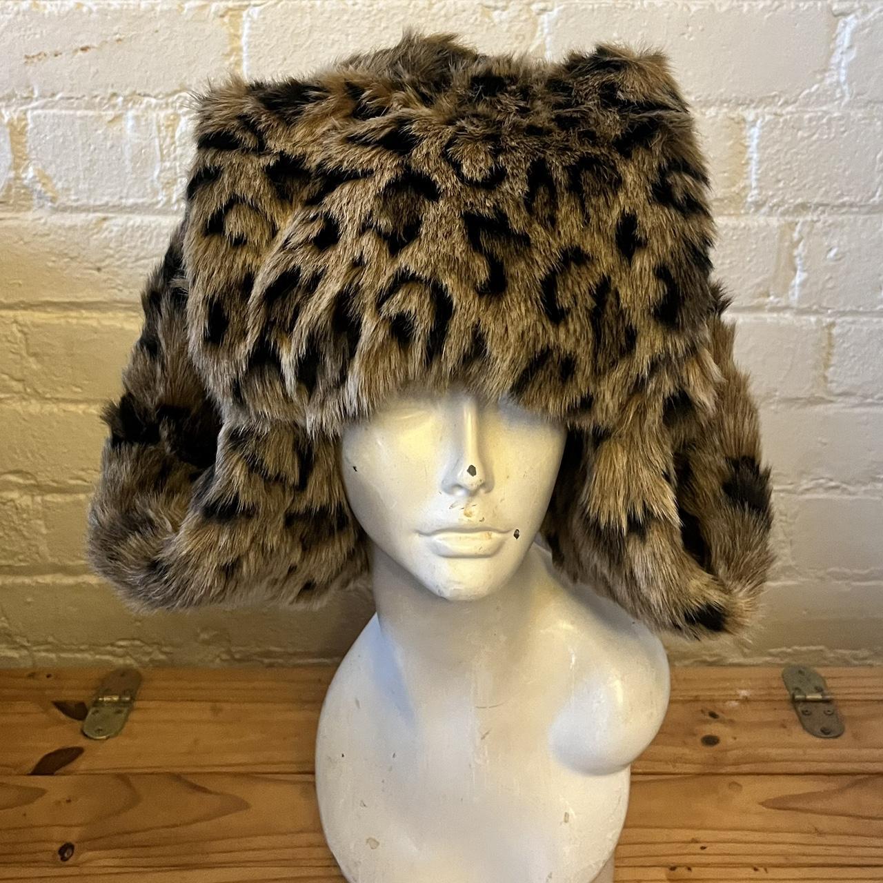 LEOPARD USHANKA HAT 🐆 MADE TO ORDER & SHIPPED 7... - Depop