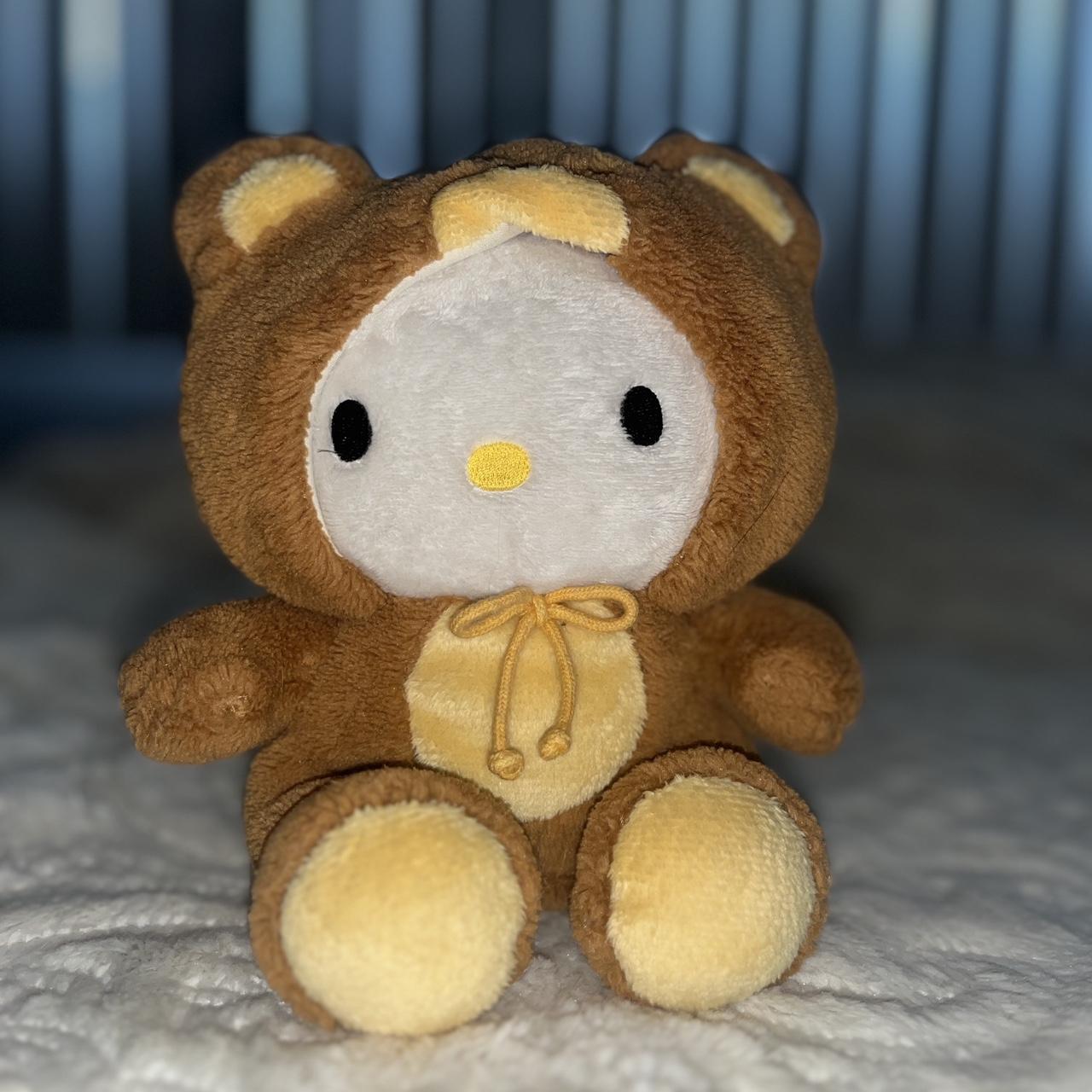 Adorable Hello kitty plush in a bear outfit Super... - Depop