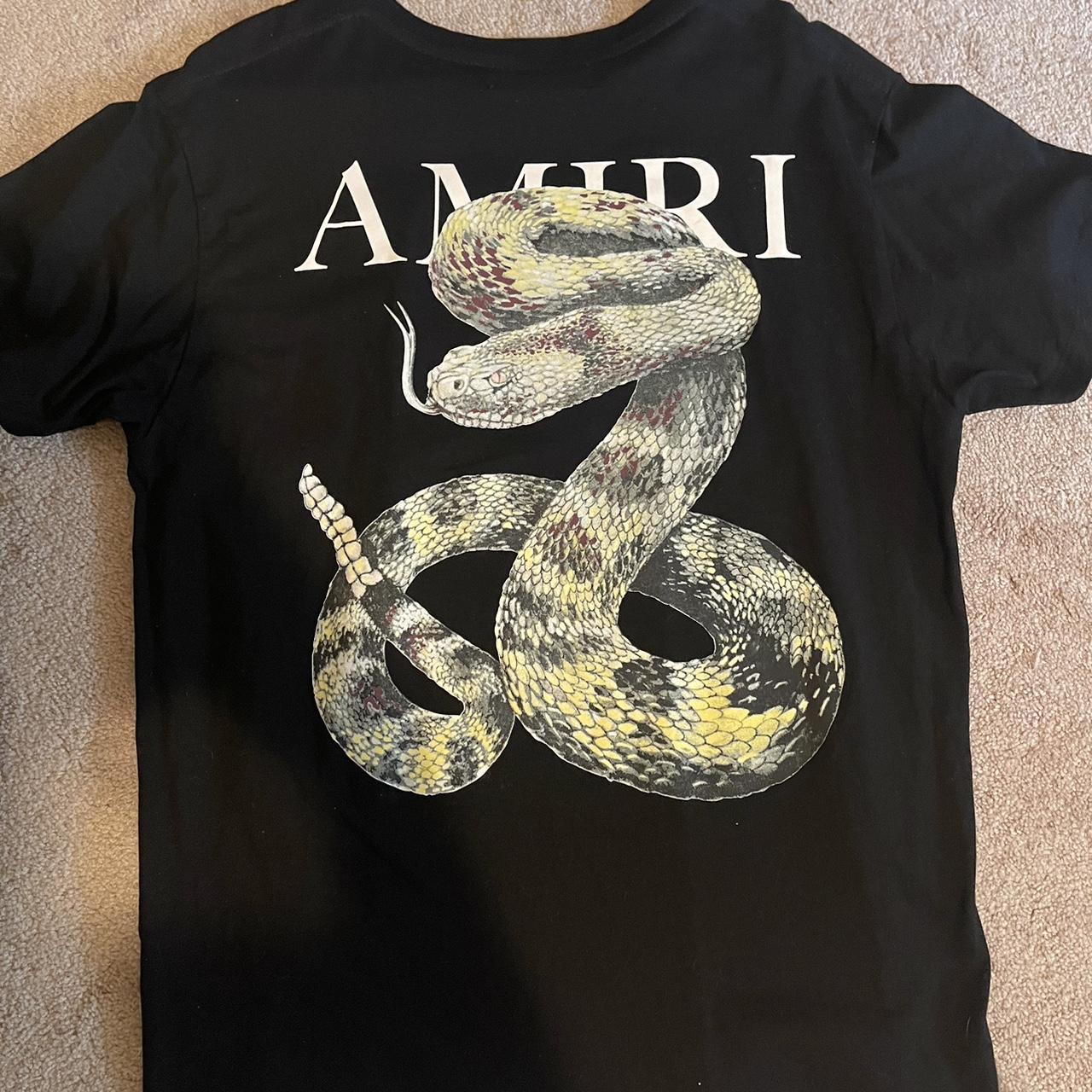 Amiri Snake T (Don’t know why other pics upside down... - Depop