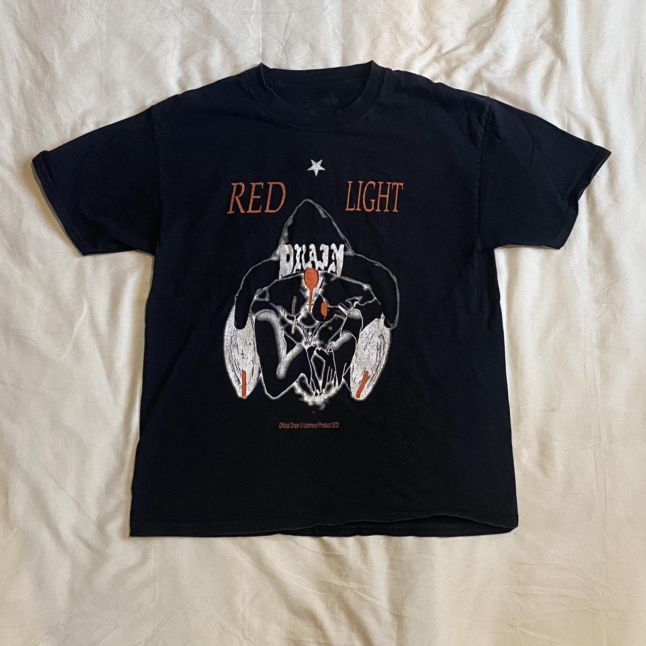 Bladee ‘Red Light’ tour merch. Pretty worn, graphic... - Depop
