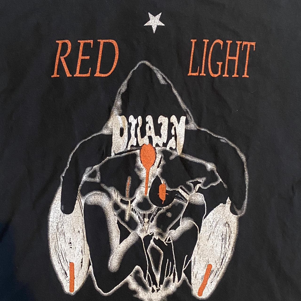 Bladee ‘Red Light’ tour merch. Pretty worn, graphic... - Depop