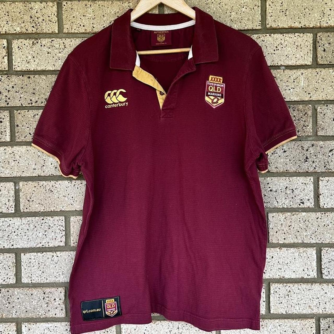 CANTERBURY MAROONS polo shirt - good preloved... - Depop