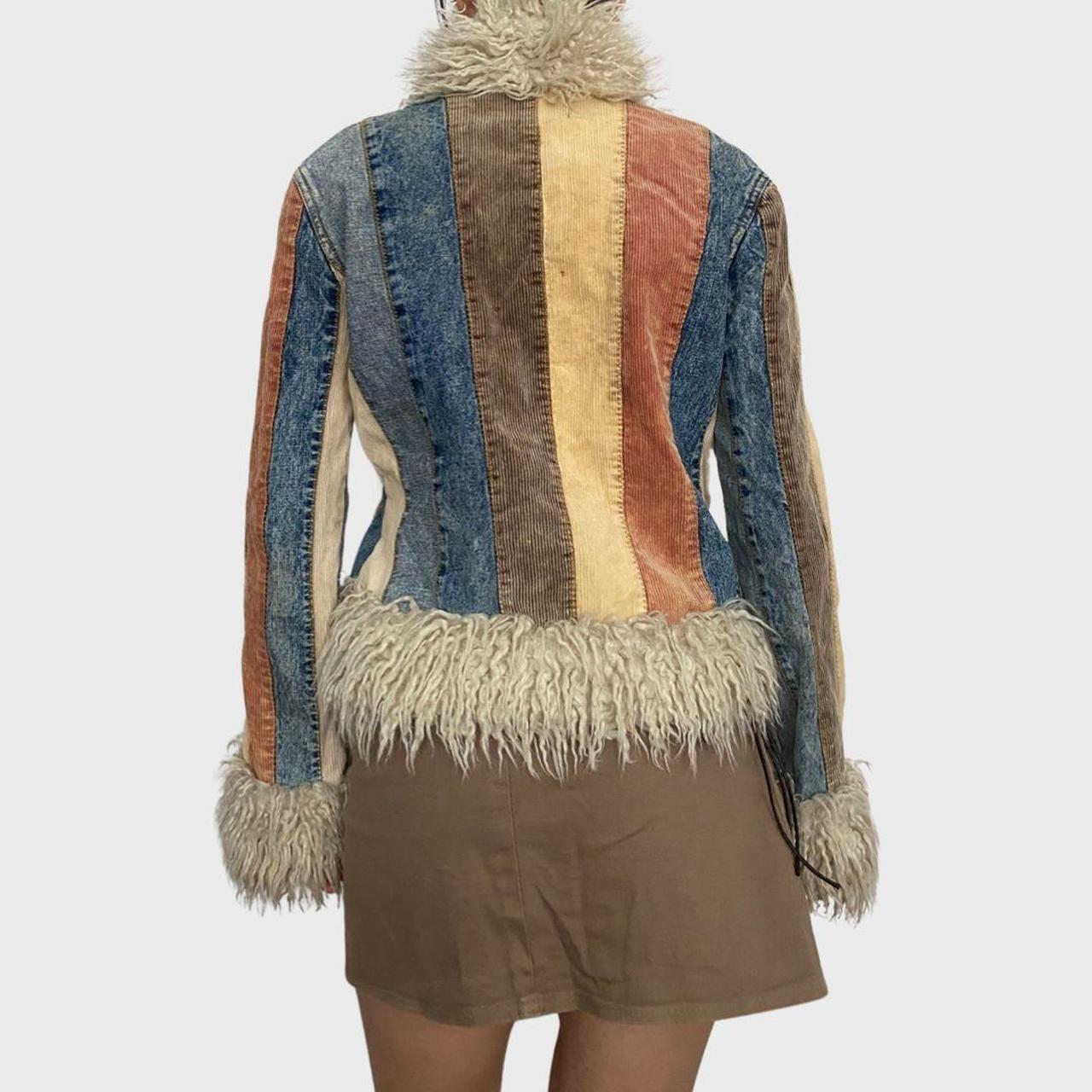 Miss posh patchwork corduory afghan jacket Iconic... - Depop