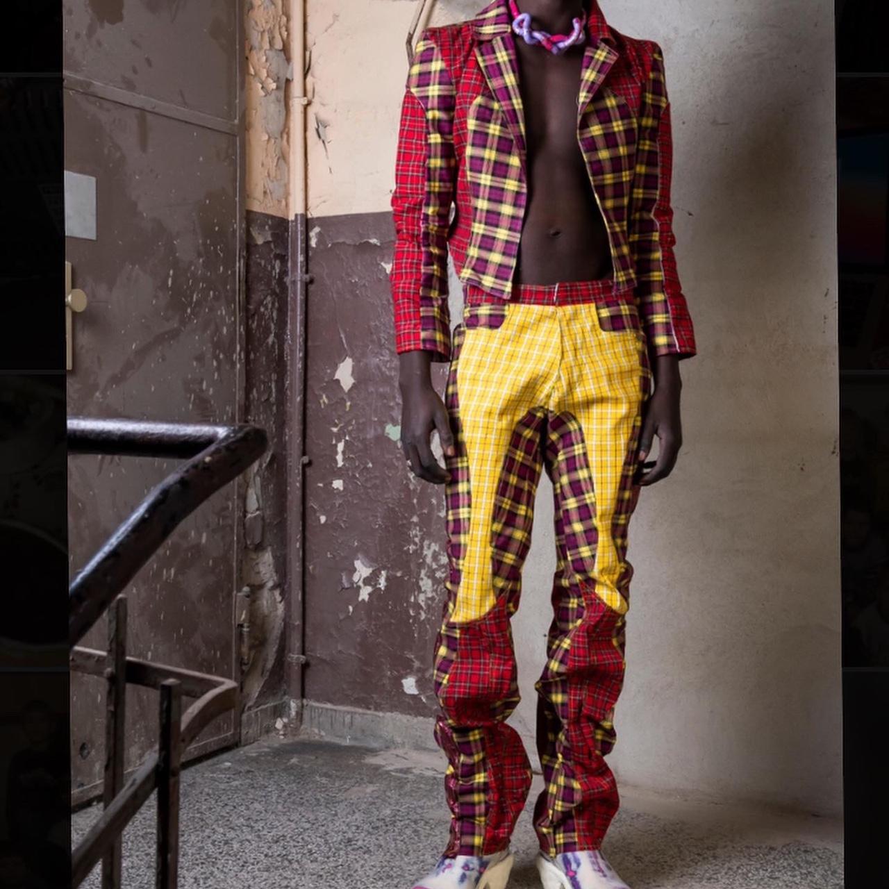 2 piece deconstructed suit. 🏿⭐️💐 Jacket and pants.... - Depop