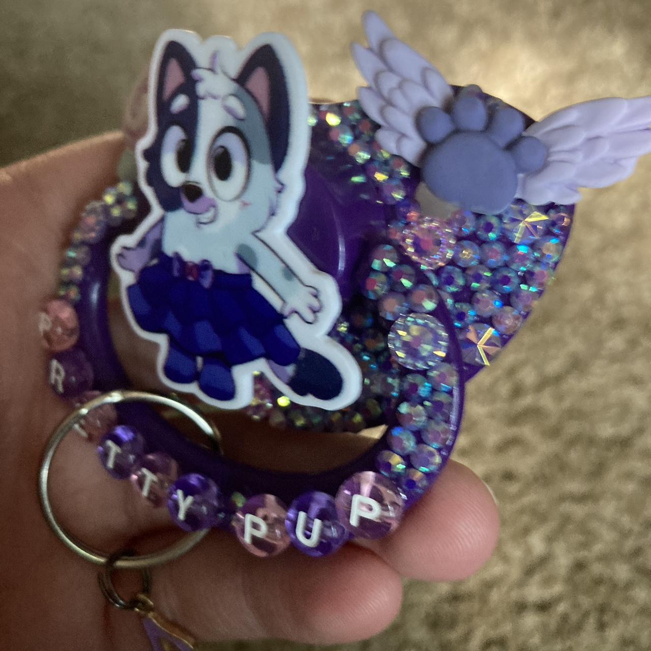 Bluey Muffin themed adult deco pacifier. Handmade... - Depop