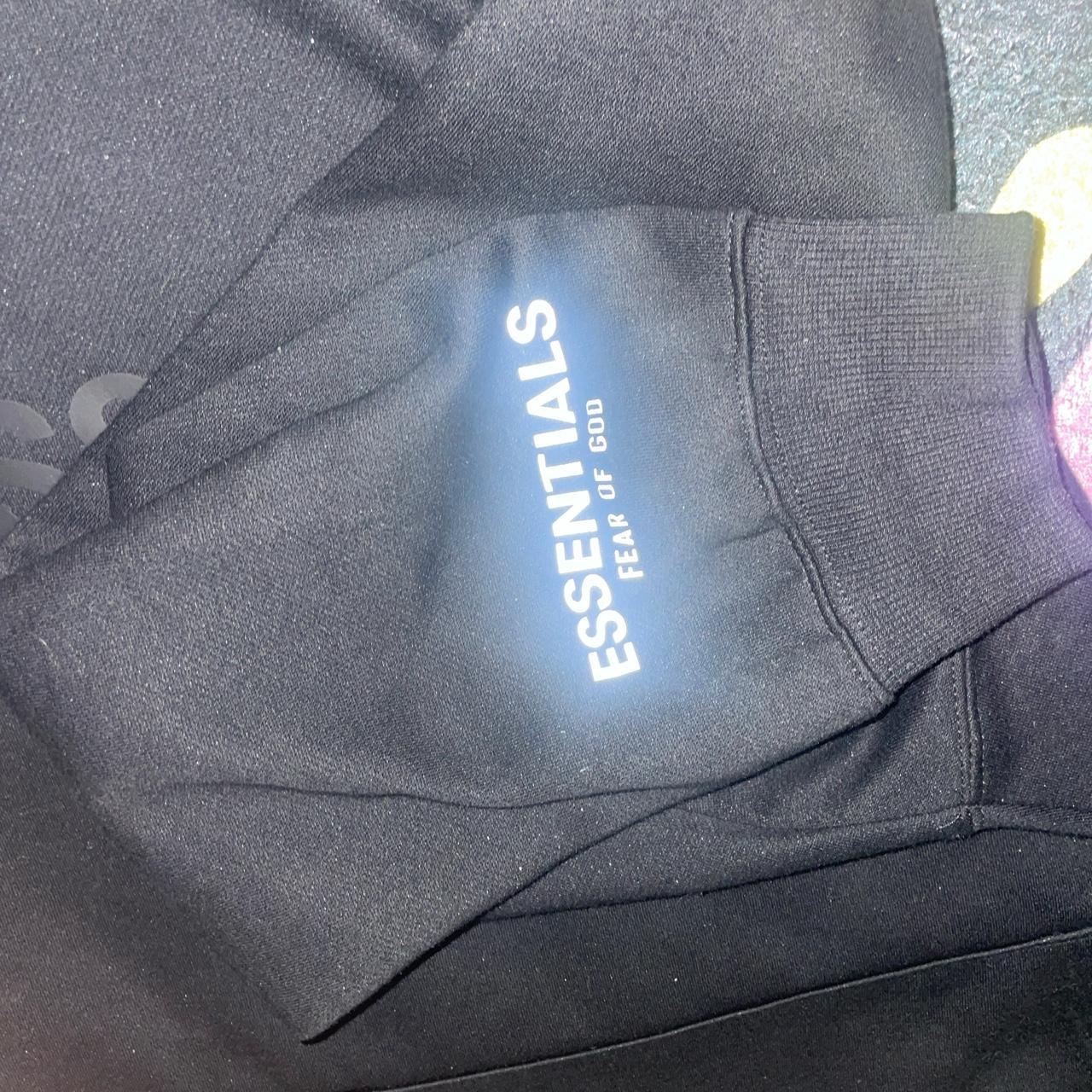 Essentials reflective hoodie size:L rep - Depop
