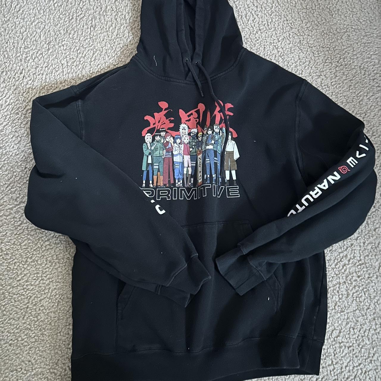 Black Naruto x Primitive collab hoodie. In good... - Depop