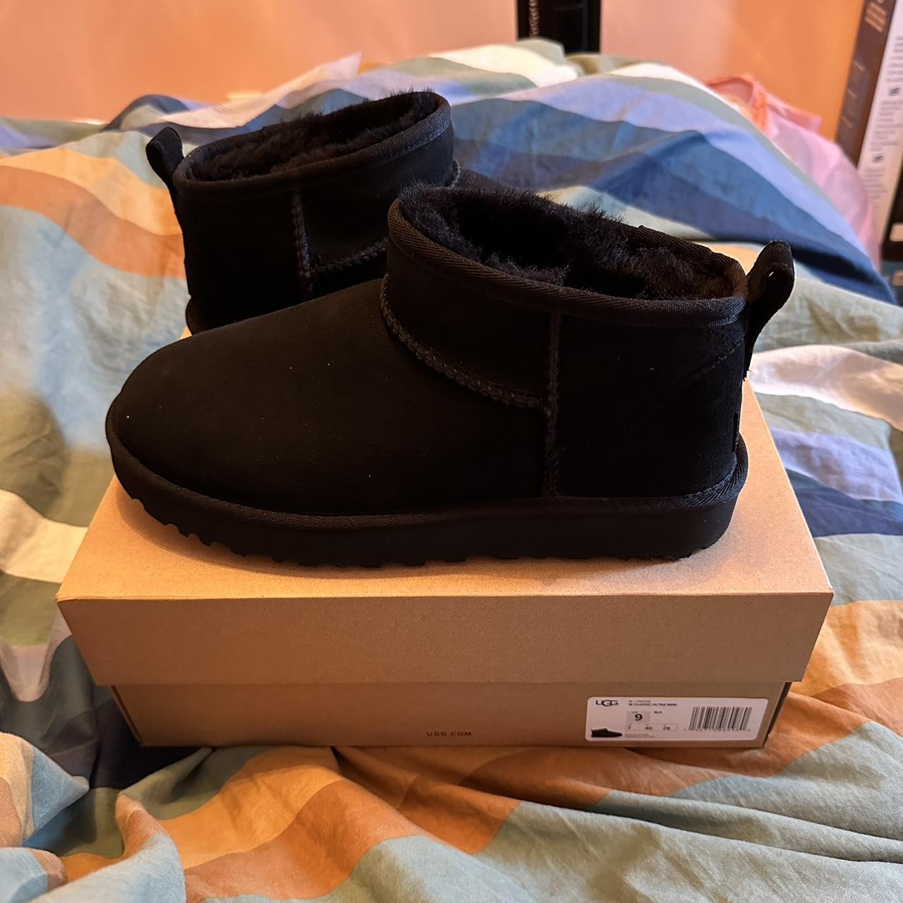 Black Classic Ultra Mini Ugg Women’s Size 9 Brand... - Depop