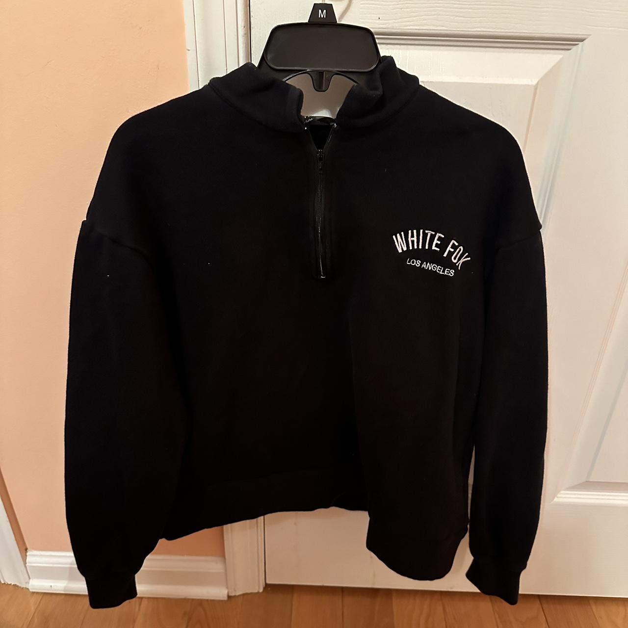 White Fox Quarter zip Size Small/Medium | Depop