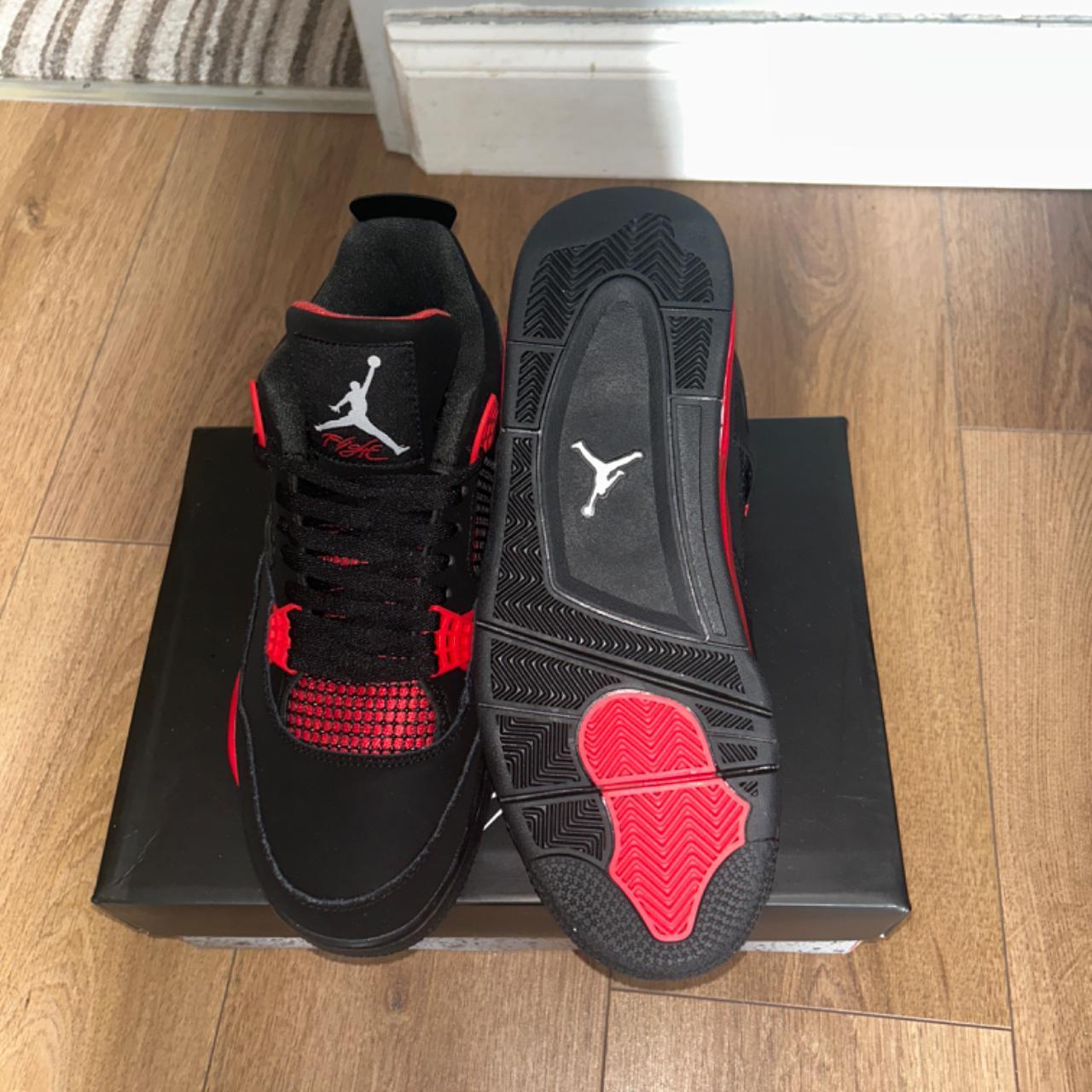 Nike Men's Black and Red Trainers | Depop