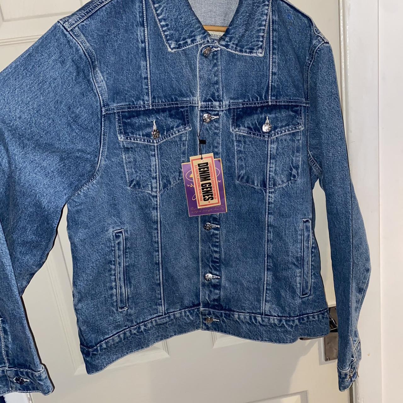 Corteiz RTW Denim ‘Genes’ jacket Faded blue... - Depop