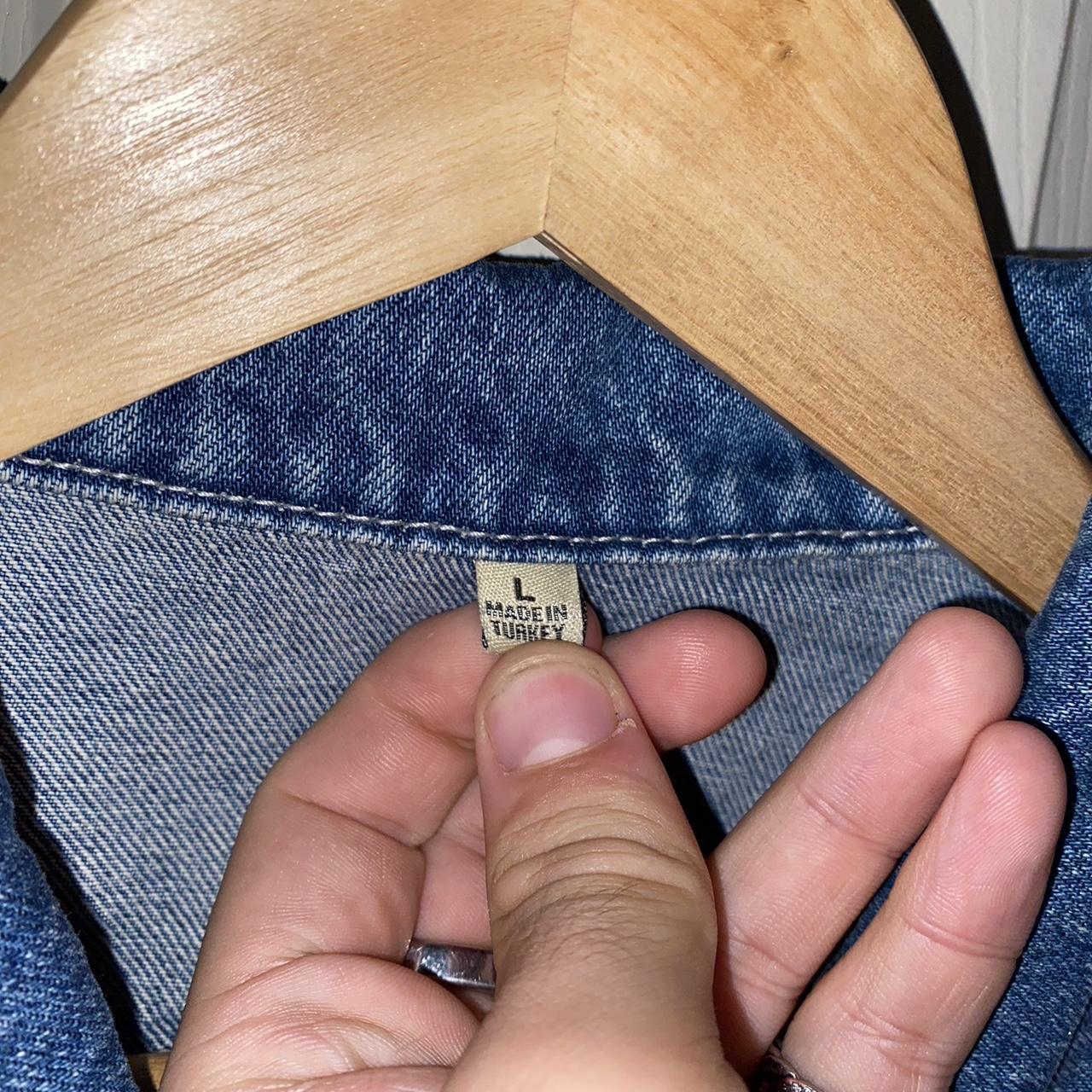 Corteiz RTW Denim ‘Genes’ jacket Faded blue... - Depop