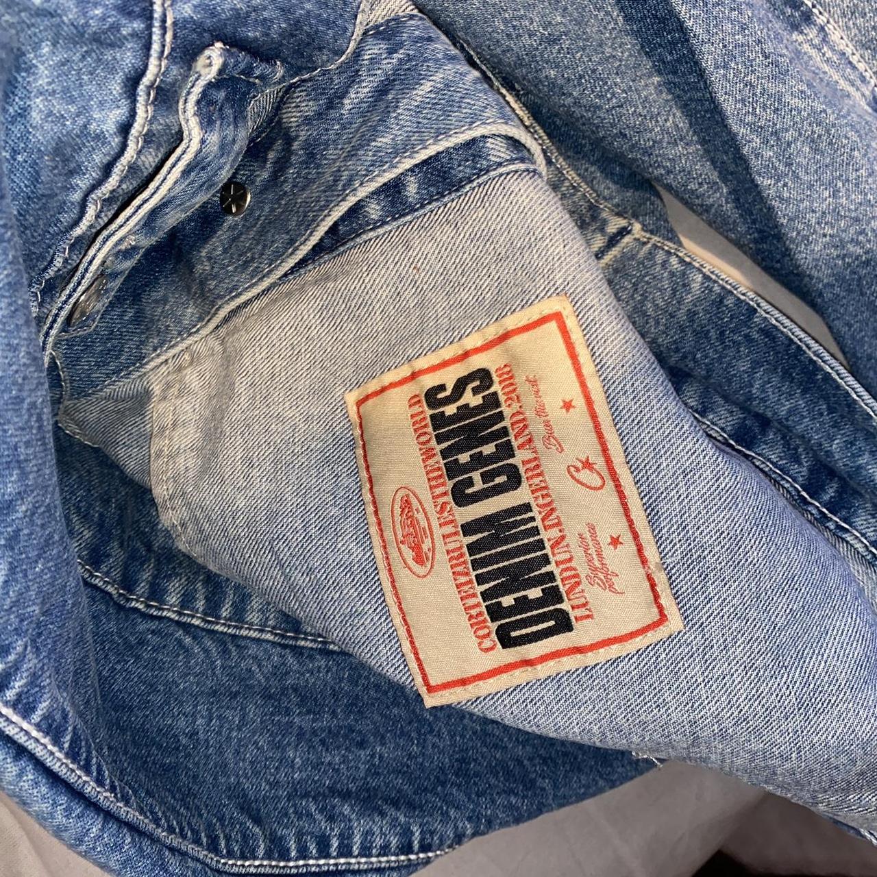 Corteiz RTW Denim ‘Genes’ jacket Faded blue... - Depop